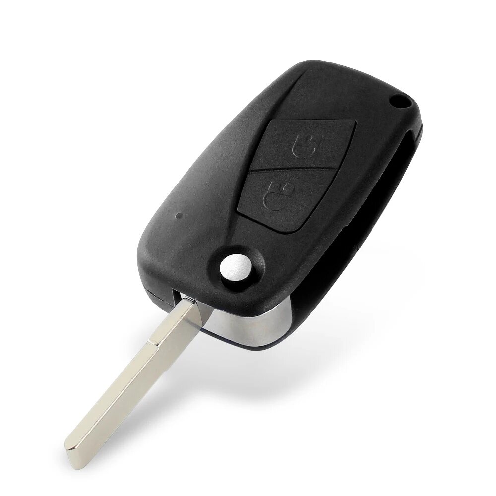 Корпус ключа 2 кнопки Black для Fiat