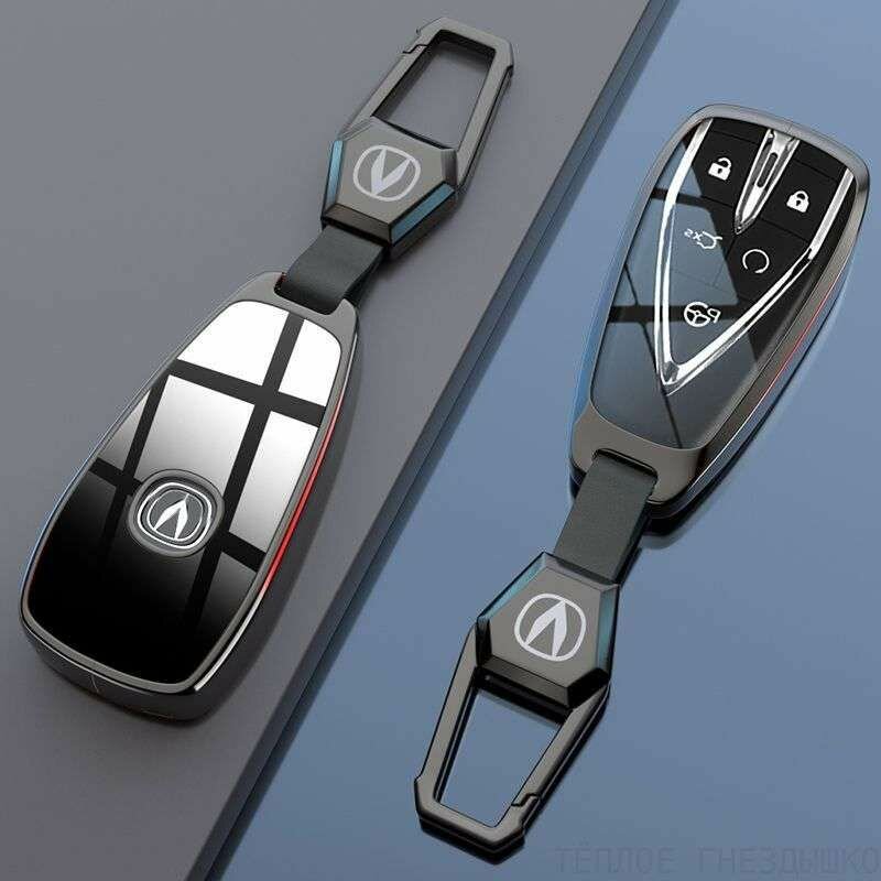 Чехол для ключа автомобиля Changan: совместимость с UNI-K/V/T, CS35PLUS, CS55, CS75FL, Lamore, лаковое покрытие, защита от повреждений