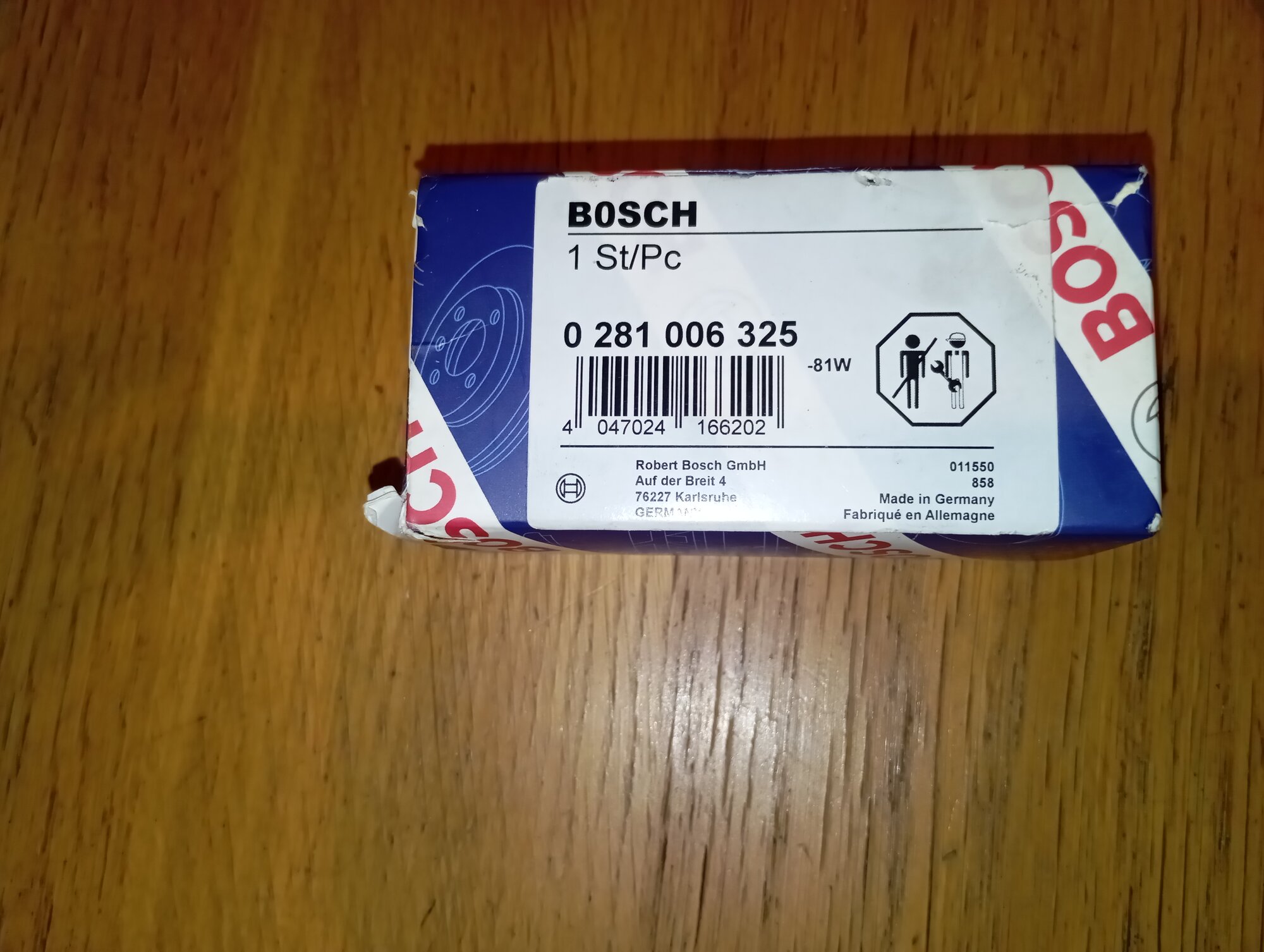 Датчик давления топлива 0281006325