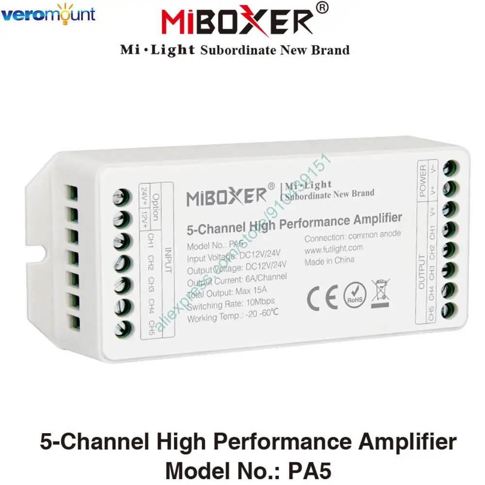 Miboxer PA5 5-канальный RGB-контроллер