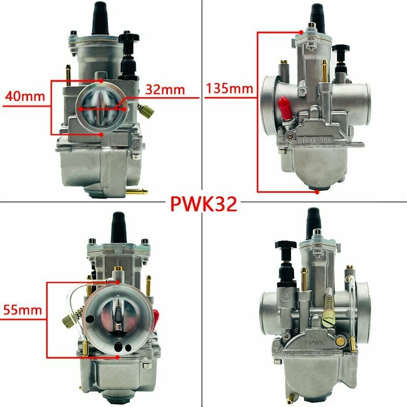 Гоночный карбюратор PWK 32мм для тюнинга мотоцикла и квадроцикла (ATV) Racing