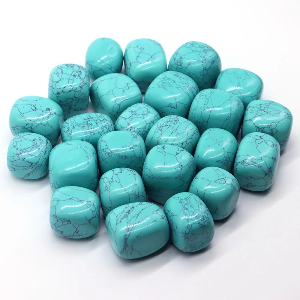 Турмалин голубой, набор камней, цвет Blue Turquoise Dye