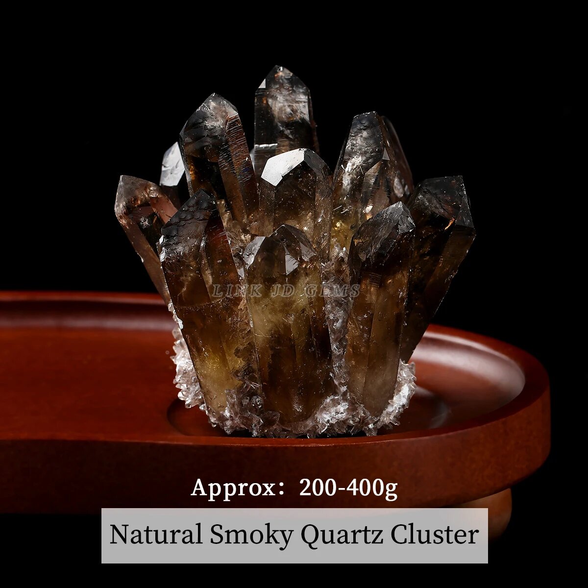 Необработанный аметист и цитрин, кластер Smoky Quartz