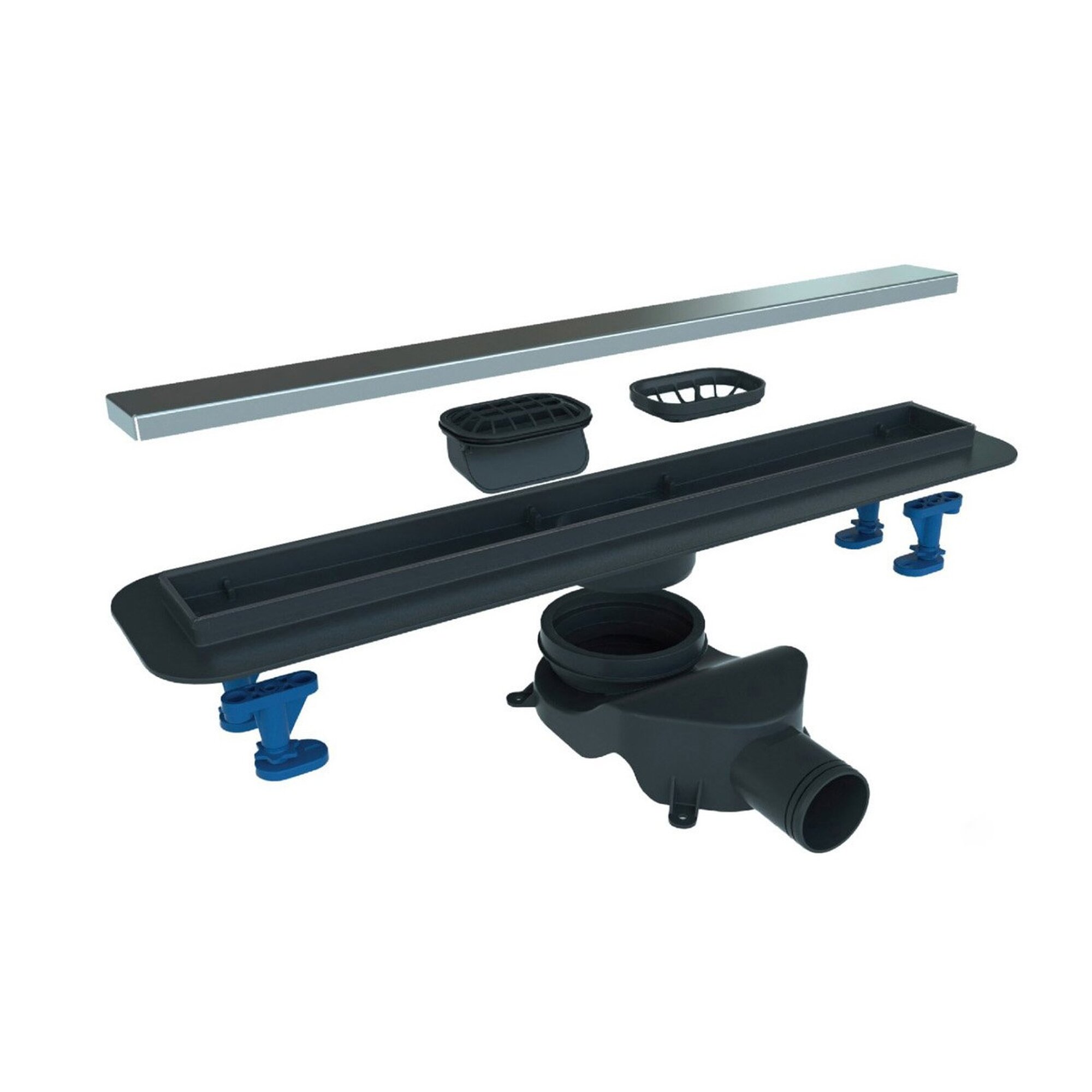 Душевой лоток BelBagno BB-LD-LUCE-90-BIANCO, белый, матовый, полипропилен, ABS-пластик, нержавеющая сталь