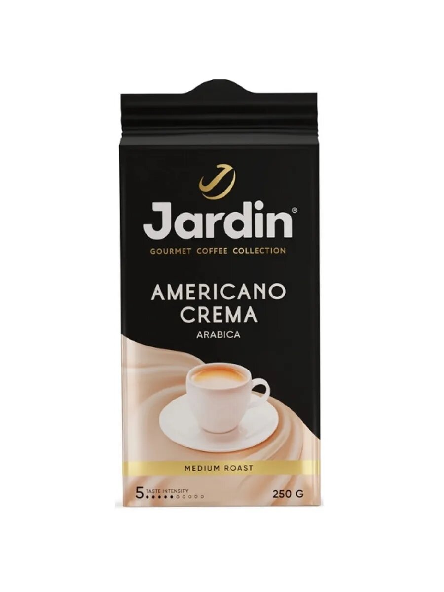 Кофе Jardin Americano Crema, молотый, арабика, вакуумная упаковка, 250г
