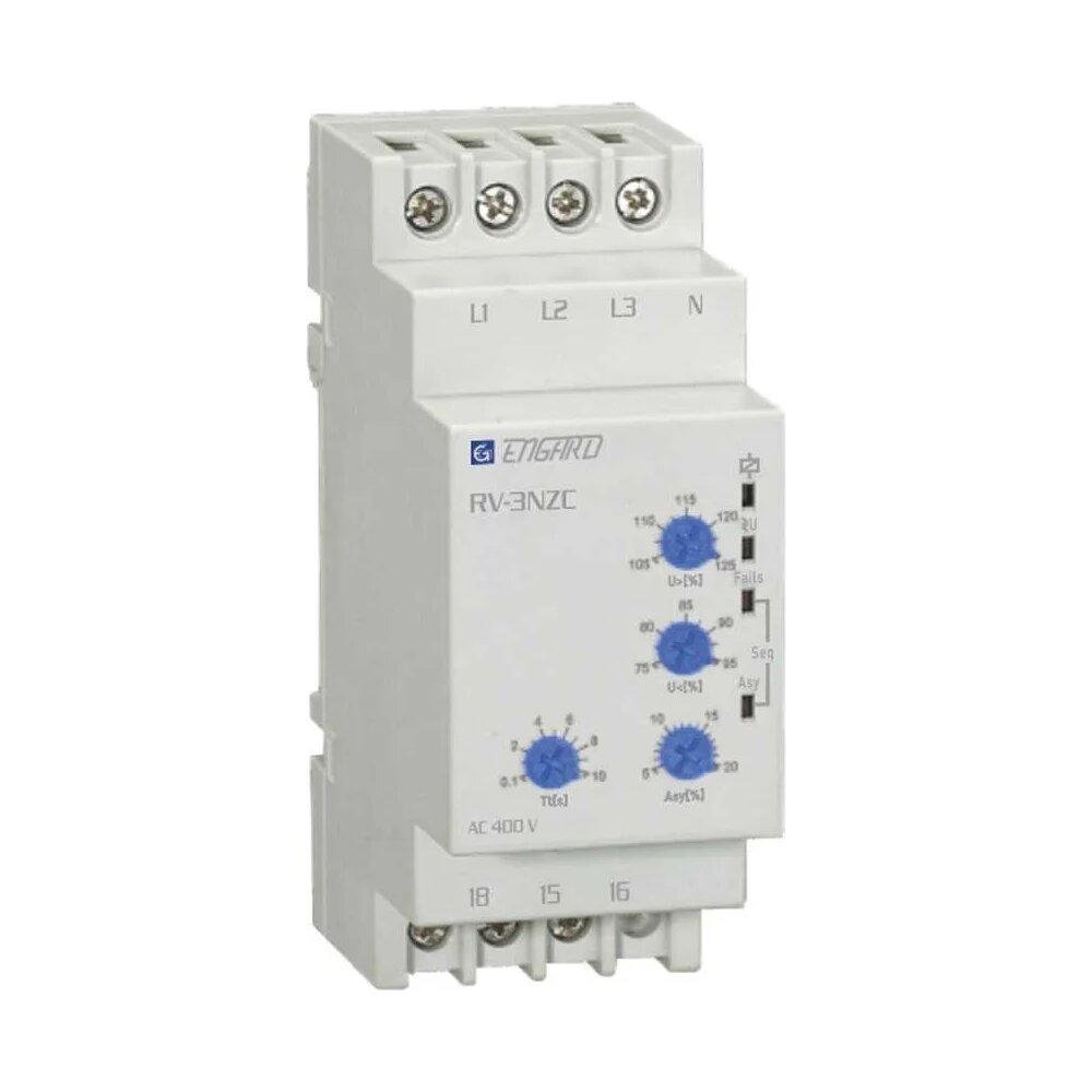 Реле напряжения Engard с регулировкой rv-3nzc 3р+n ас 400в RV-3NZC40