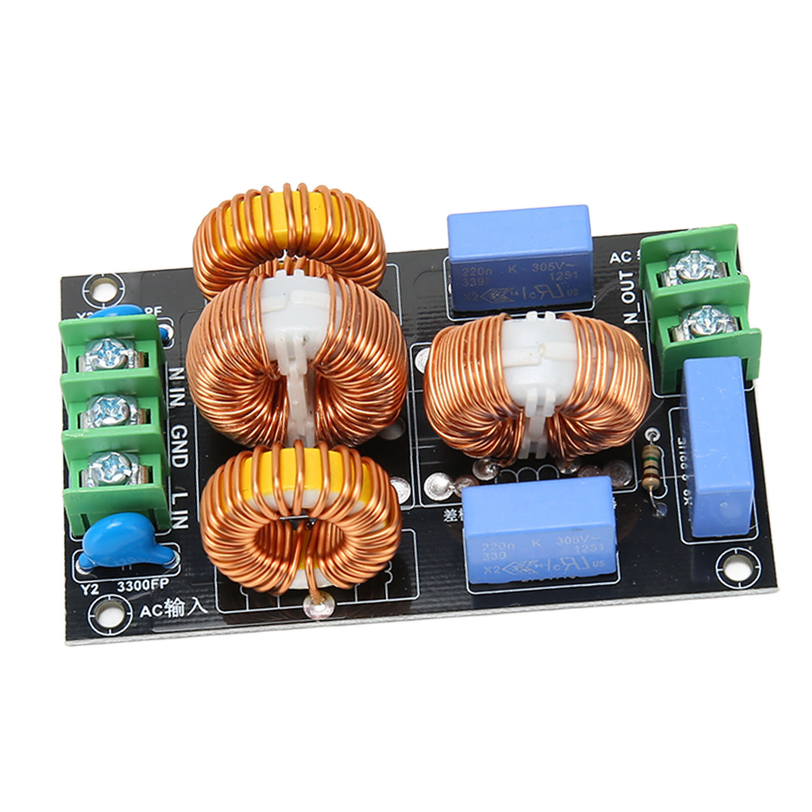 Плата фильтрации питания 3 Стародный звуковой усилитель EMI EMC Дифференциальный режим общий режим Высокочастотный фильтр