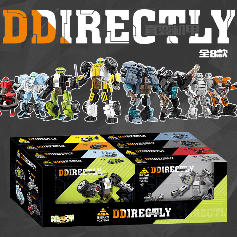 Кайчжи строительные блоки животный мир жираф кенгуру лиса волк носорог лев сборочная модель детские игрушки для сборки