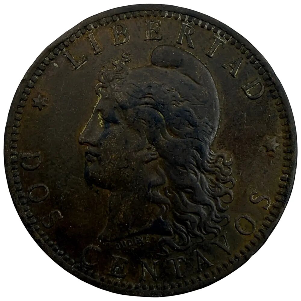 Аргентина 2 сентаво 1891 г.