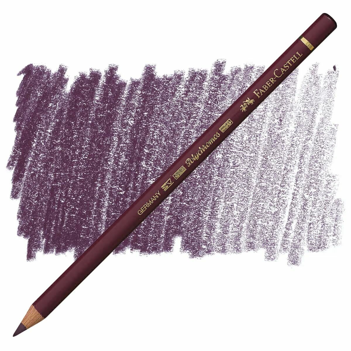 Карандаш цветной Faber-Castell "Polychromos", 1 шт, цвет №194 красно-фиолетовый