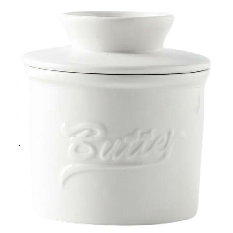 Керамическая масленка, Белый