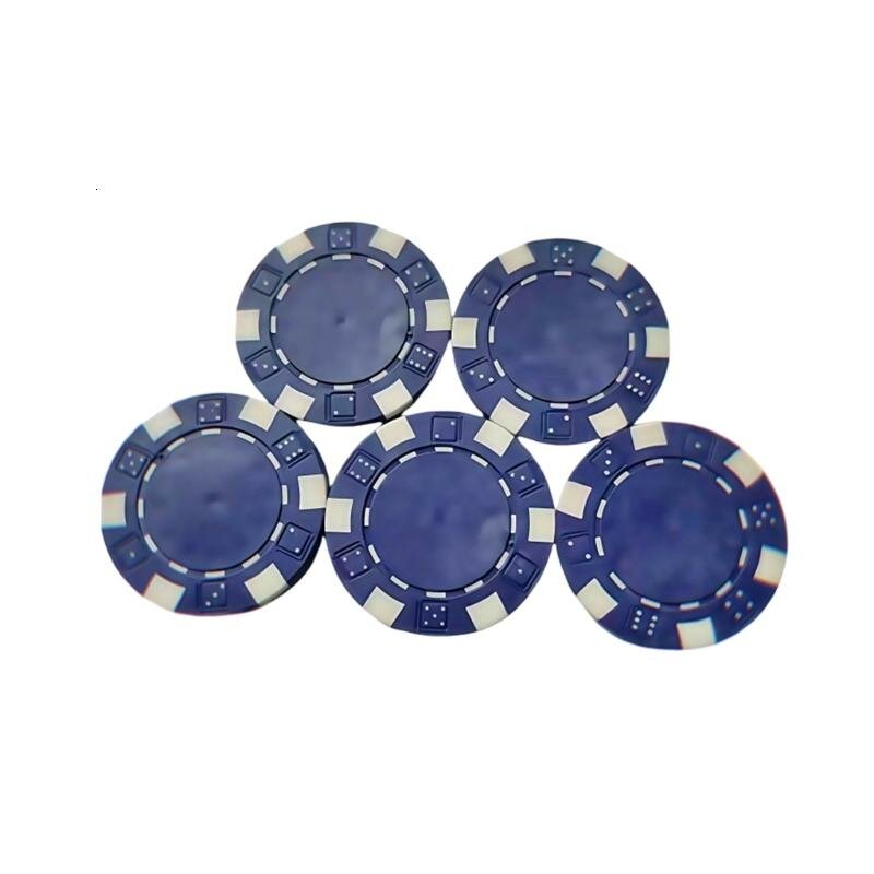 Фишки для покера 25 шт, обучающие монеты для счёта, награды для детей, темно-синий