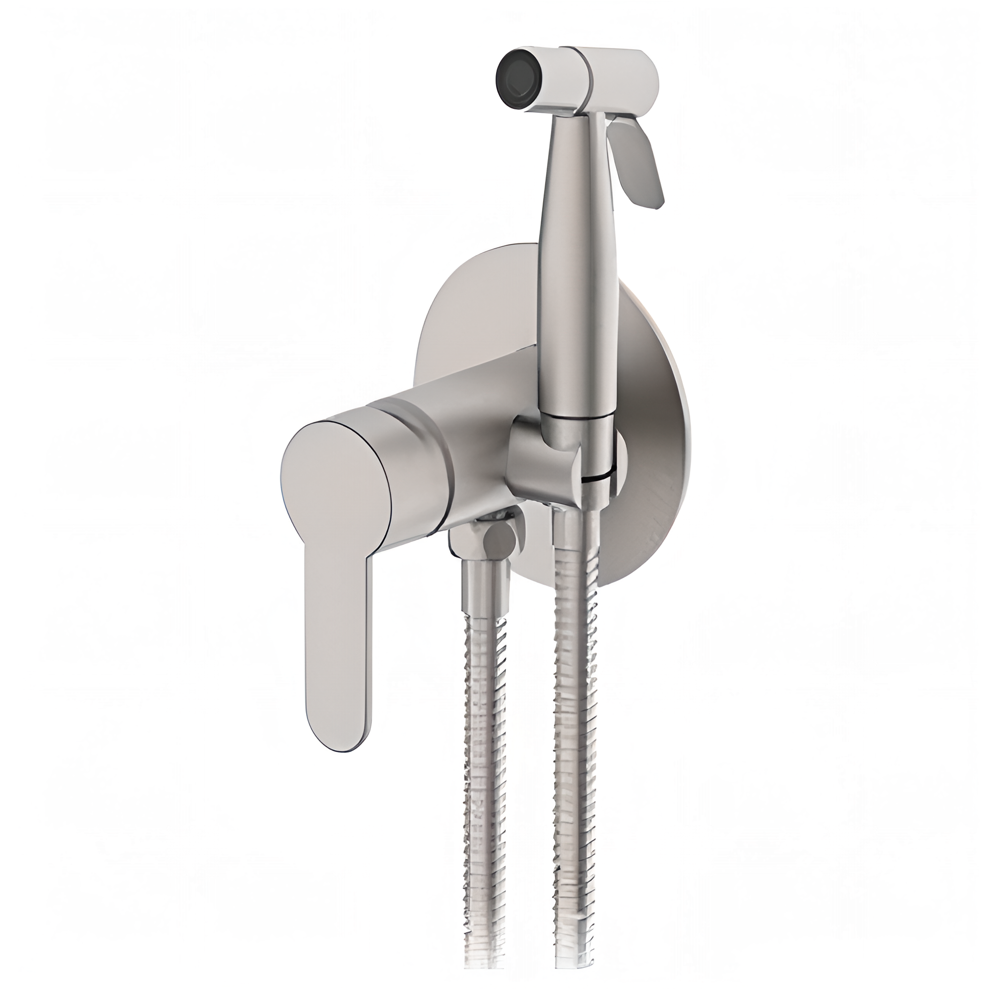 Гигиенический душ встраиваемый однорычажный F72801 нержавеющая сталь