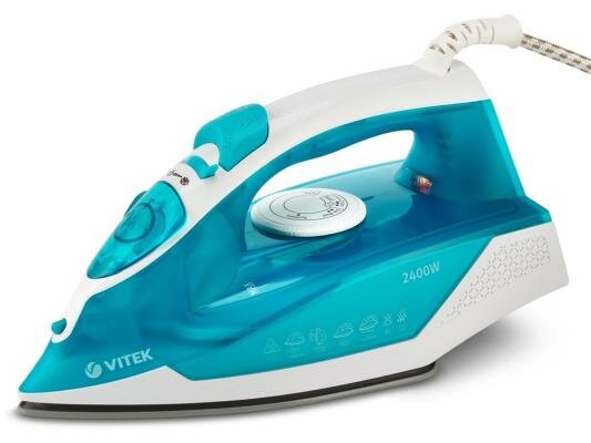 Утюг Vitek VT-8307 2400Вт синий/белый