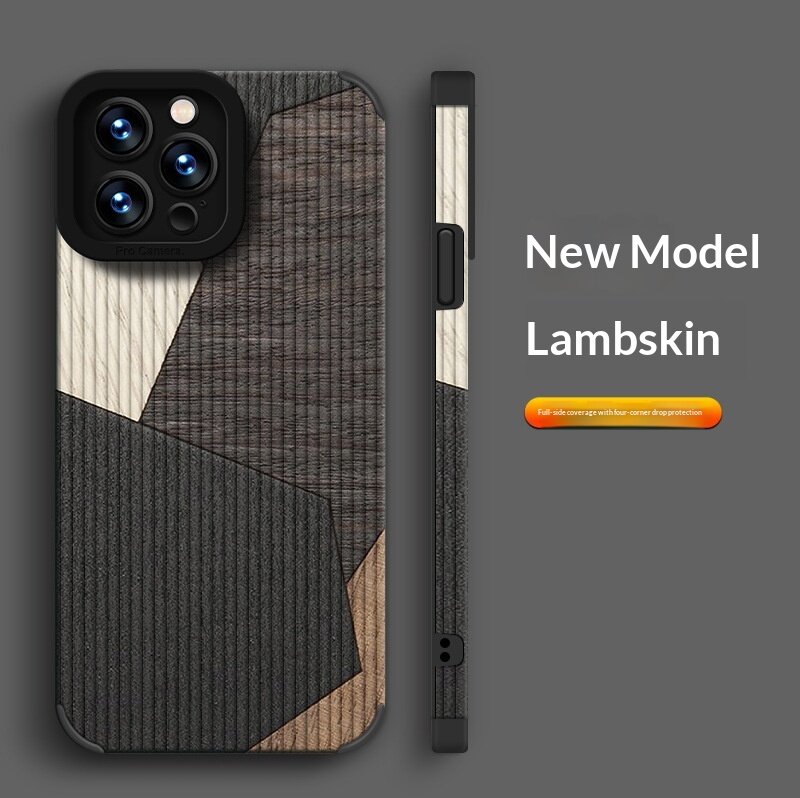 Креативная деревянная доска с текстурой дерева - Apple 17 Pro Max