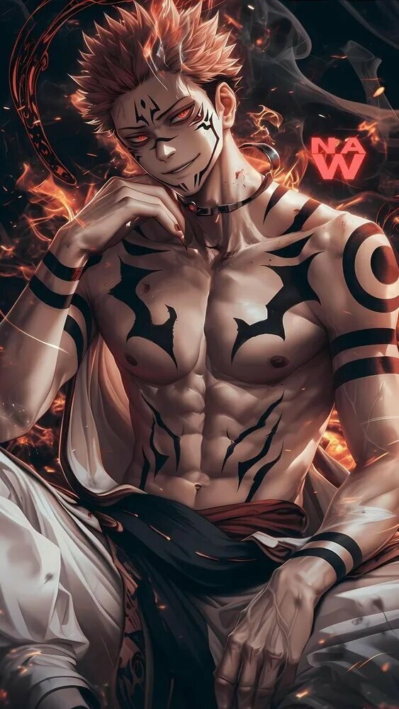 Алмазная мозаика "Jujutsu Kaisen" 40*50 см, безрамная, идеальна для дома, украшения, подарков.