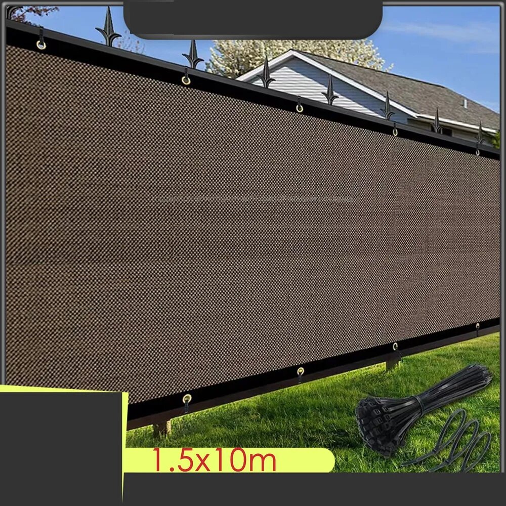 Приватная сетка для балконов Для ограждений крыльца Безопасность Коричневый 10x1.5m