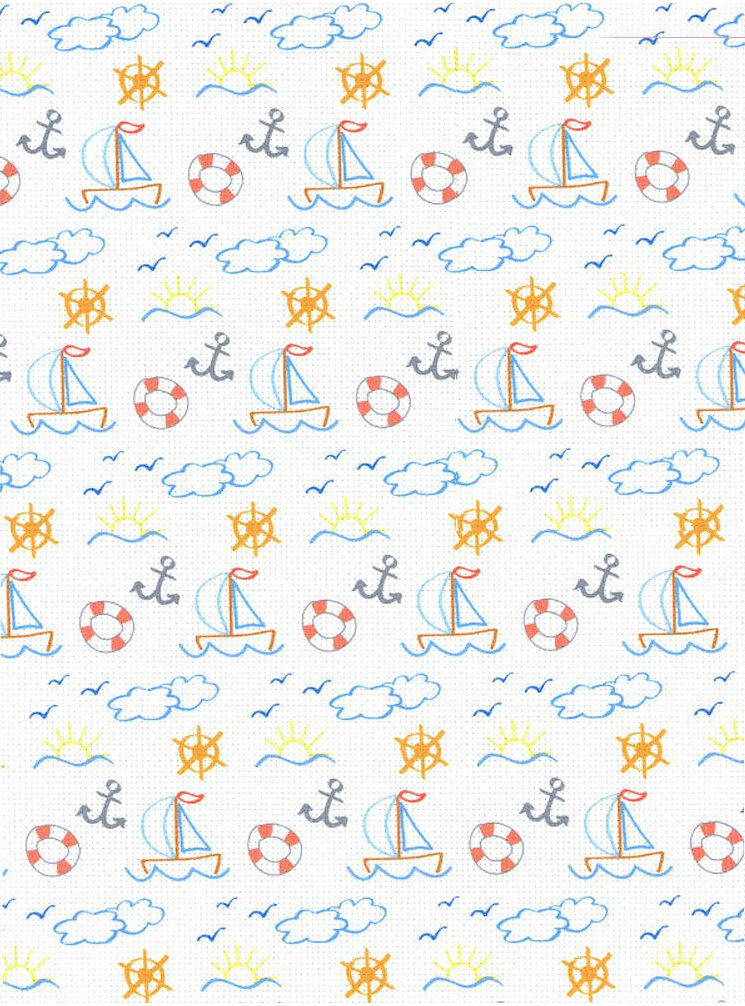 Канва дизайнерская 21х30 см Аида 18, 100% хлопок