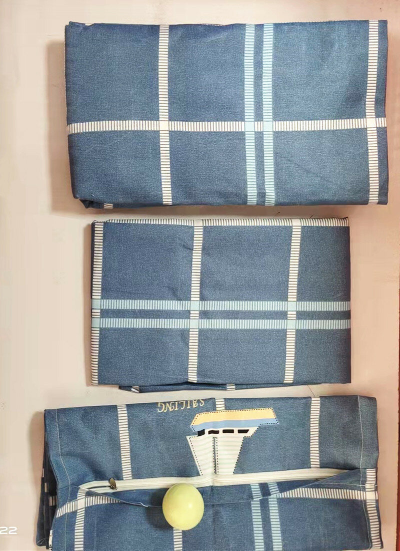 ✅ Оптовый комплект постельного белья из трех предметов для студенческих общежитий и отелей, синий в клетку, армейский