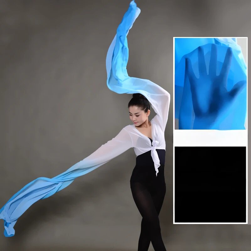 Танцевальный топ синий, Chiffon Fabric, 120 Split