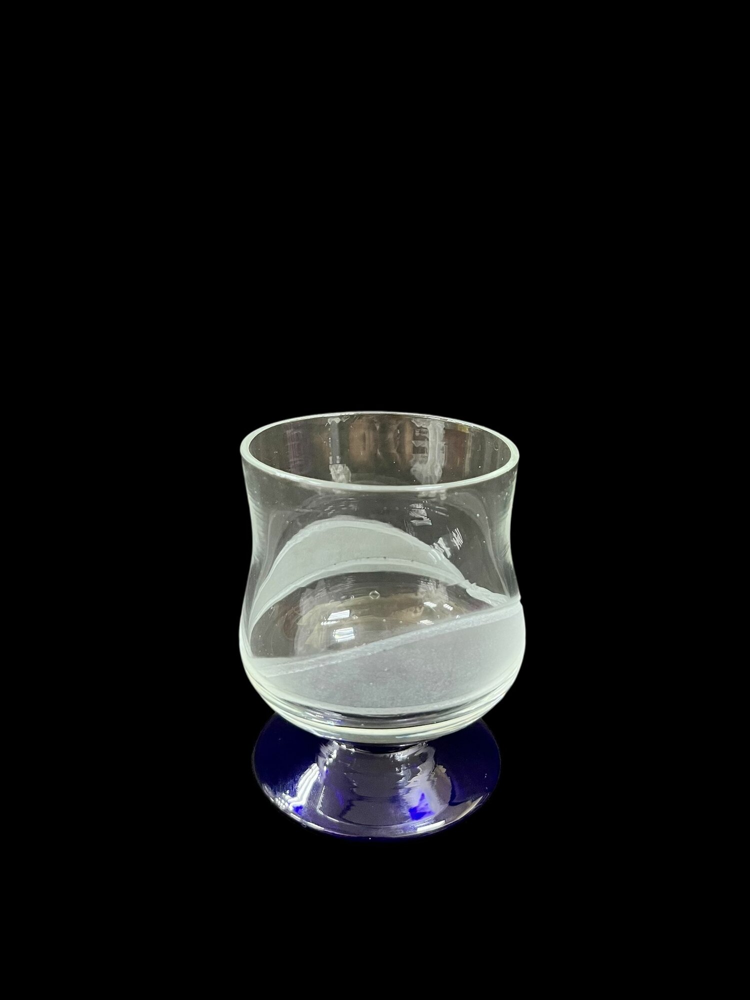 Советский винтажный бокал фужер чешский, Богемия, есть производственный дефект, времен СССР