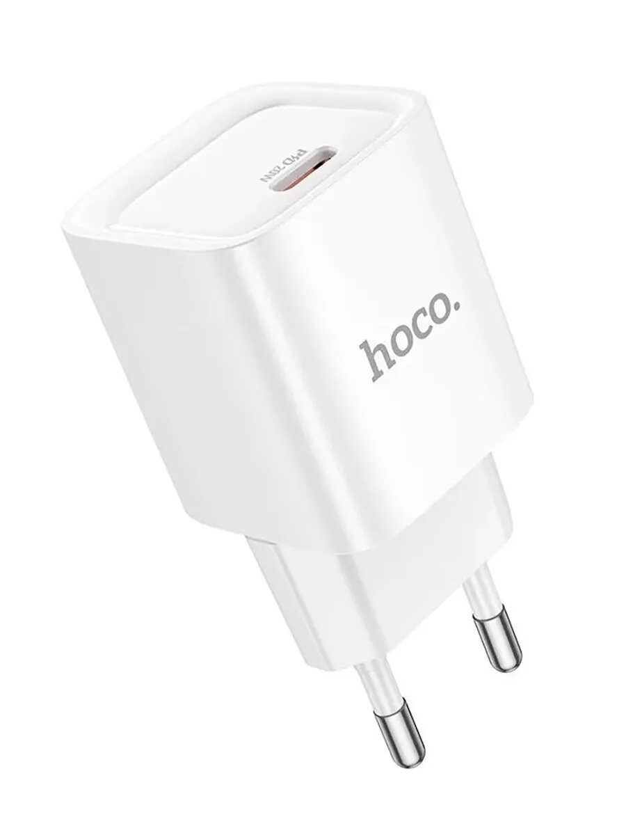 Сетевое зарядное устройство Hoco C146A, PD20W Type-C, цвет белый (быстрая зарядка для iPhone, Android)