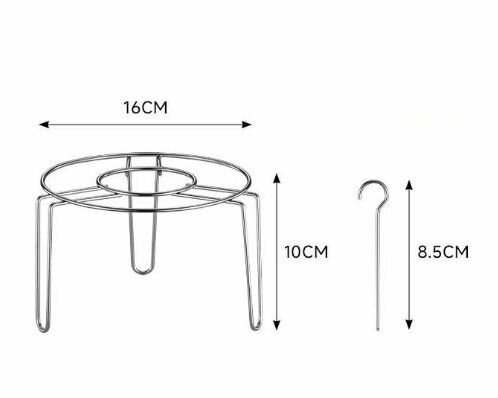 1 круглая вертикальная рама из нержавеющей стали, 12 вилок для барбекю и дорожных принадлежностей