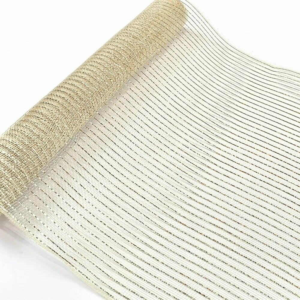 Полипропиленовая сетчатая лента, 50 см, цвет шампанского, 10 ярдов, подвесная проволочная сетка для украшения рождественской елки