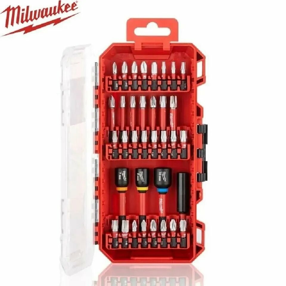 Milwaukee 35 шт. Набор ударных бит SHOCKWAVE для шуруповерта