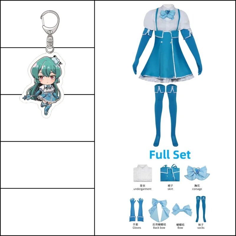 Qq34Anime Gushing over Magical Girls Minakami Sayo Косплей костюм L, A2 Cosplay Costume
