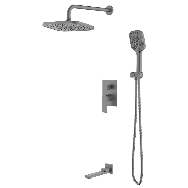 Душевая система Azario Arida AZ-K7354GR графит