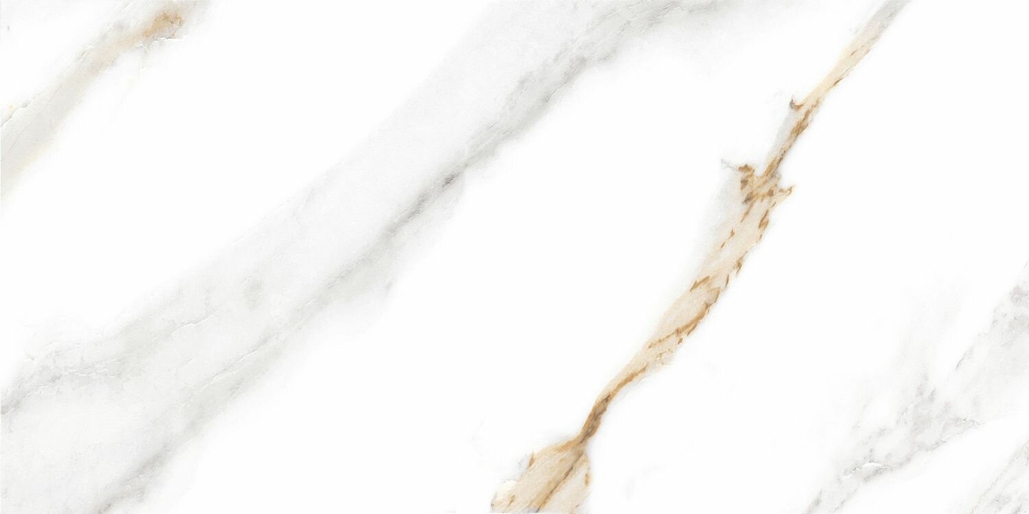 GlobalTile Плитка Capella GT Бел глянц 25x50 8 мм арт. GT97VG (цена за 1.375 м2)