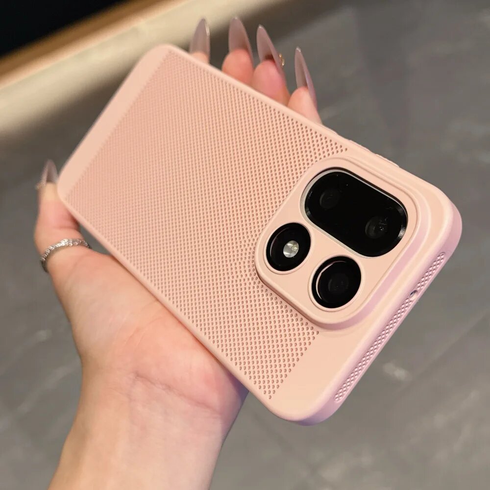Матовый Дышащий Сетчатый Чехол Для Телефона OnePlus С Функцией Отвода Тепла И Противоударной Защитой Для 1+ 15, 13T, 12, R