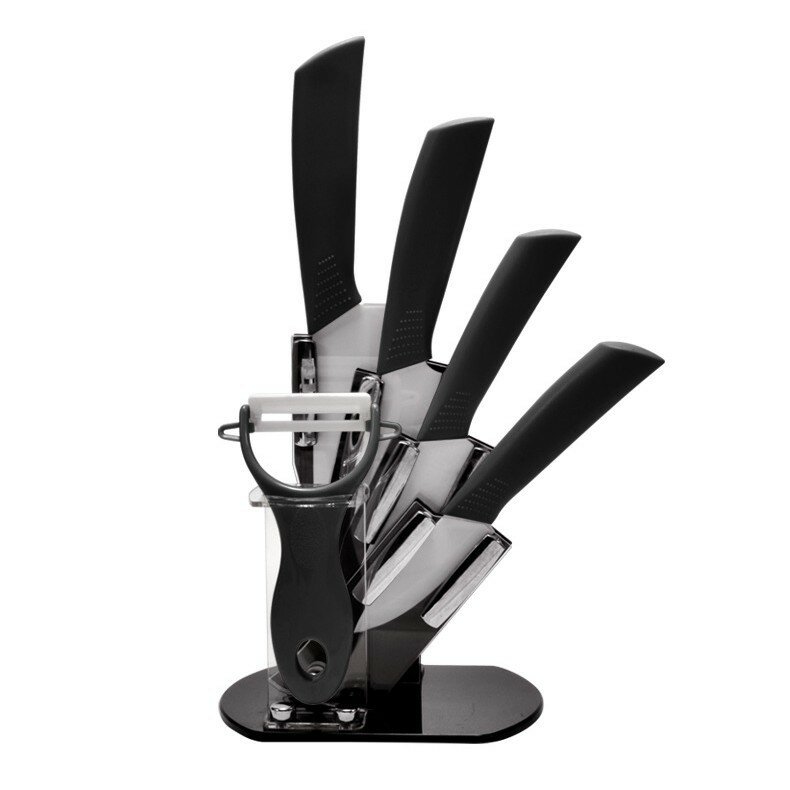 Набор керамических ножей из пяти предметов: нож для фруктов, нож для овощей, набор для чистки, керамический нож из циркония, нож для мяса