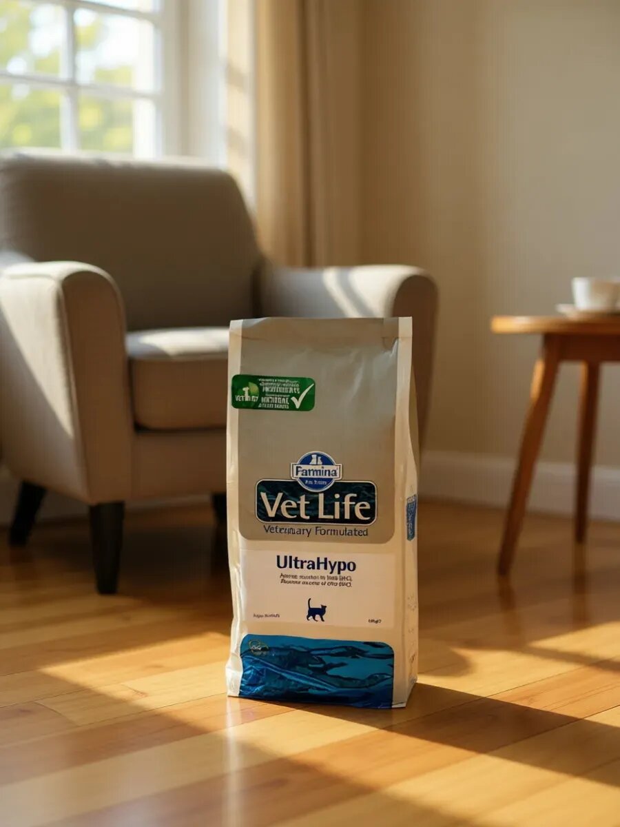 VET LIFE ULTRAHYPO для кошек (снижение пищевой непереносимости), 10 кг