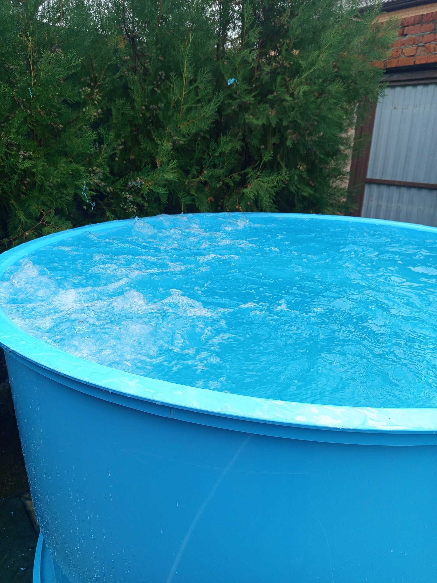 Купель с Аэромассаж и сиденьем 200 наружный диаметр высота 120 см.