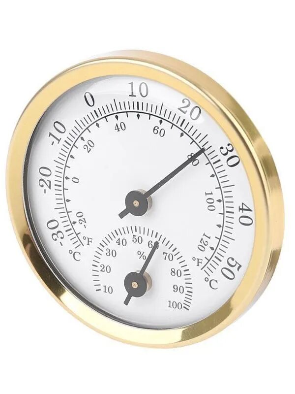Термометр-гигрометр механический настенный 2-в-1 для измерения температуры и влажности в доме и на улице, 1 шт.