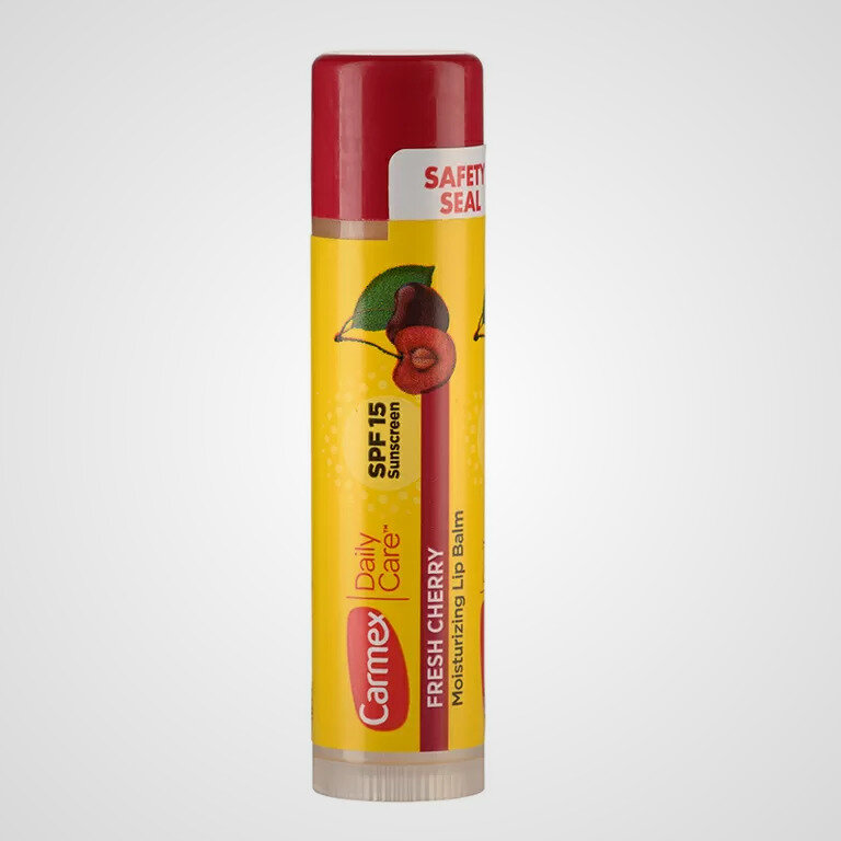 Бальзам для губ с ароматом вишни с защитой SPF15, в стике 4,25 гр Carmex Cherry Moisturizing Lip Balm Бальзам 4,25 гр