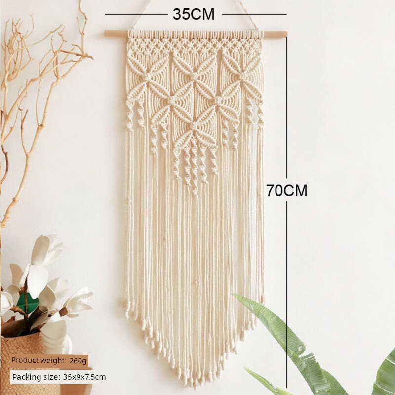 Элитный новый гобелен из хлопкового каната ручной работы для гостевых домов, высококлассное украшение стен спальни,