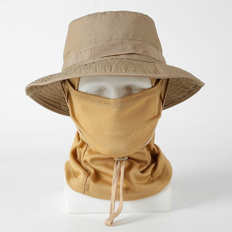 Камуфляжная круглая шляпа с полями, тактическая маскировка для активного отдыха, маска для лица для походов и велоспорта, шляпа для кемпинга и рыбалки, защита от солнца