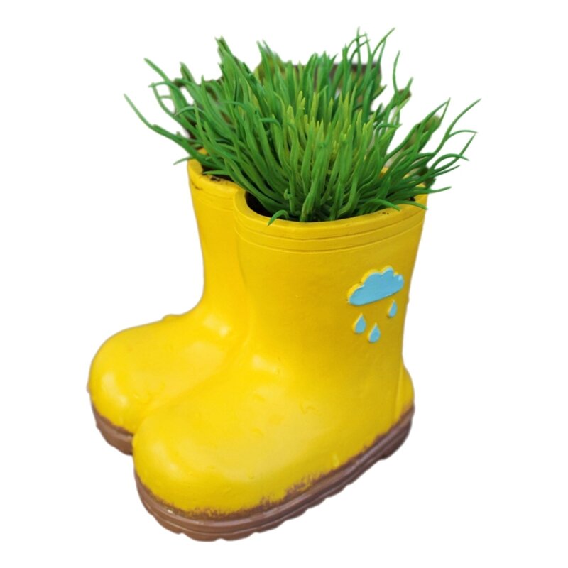 Симпатичные Фигурки В Форме Ботинка Настольное Украшение Плантатор Горшок Для Растений Статуя Ремесла Декоры Плантатор Пейзаж Статуя Ремесла