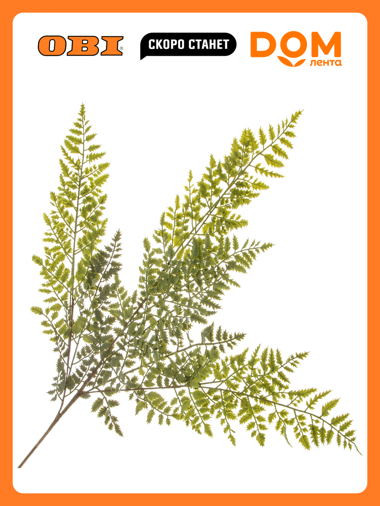 Растение искусственное Папоротник Адиантум h102 см