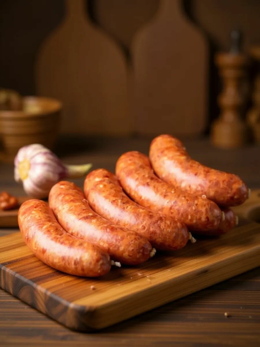 Говяжьи колбаски 400 гр, Ферма Евгения Рошаля