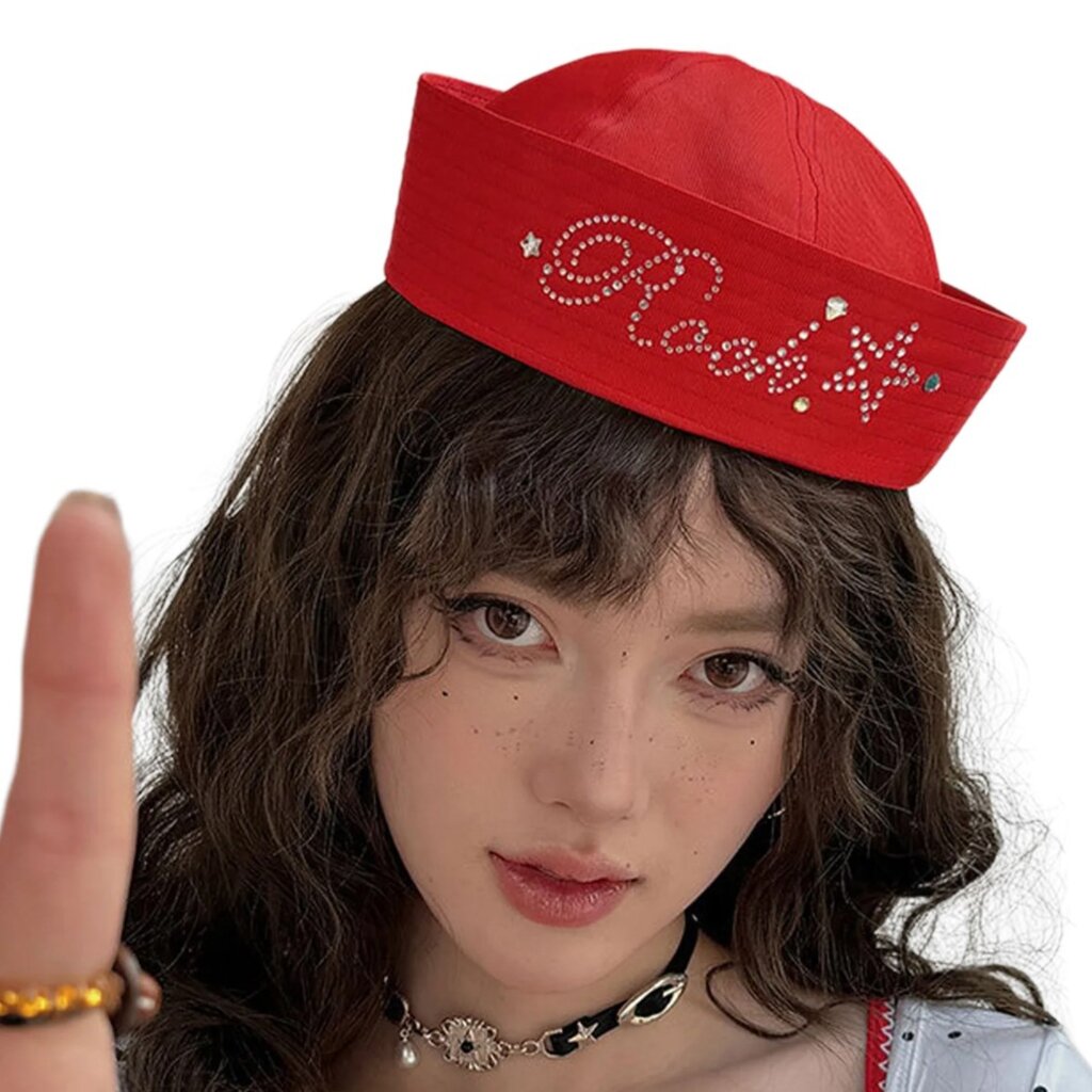 Матросская шляпа hot Drill hat-красный