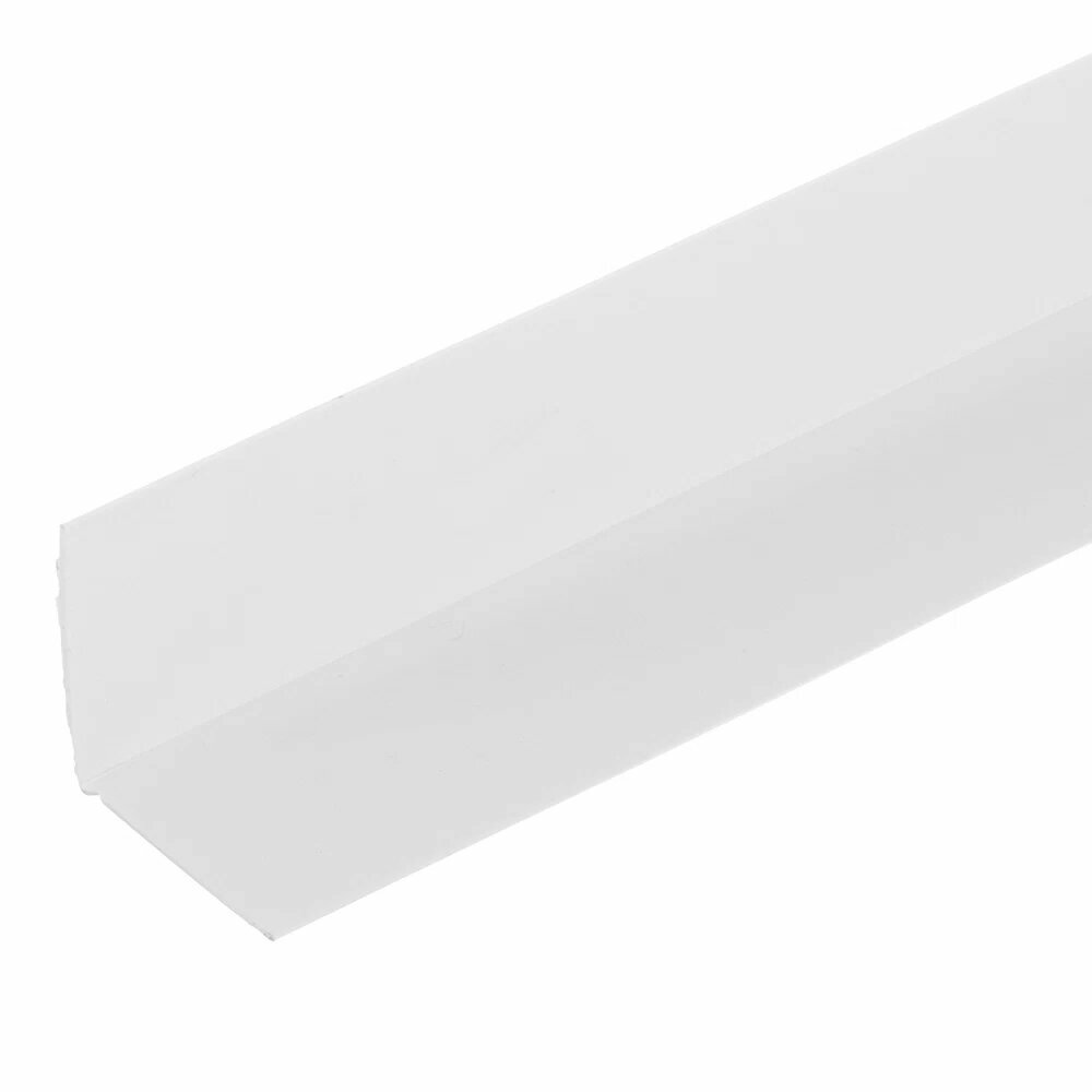 Уголок ПВХ 30х30х2700 мм гладкий белый 4680009851016