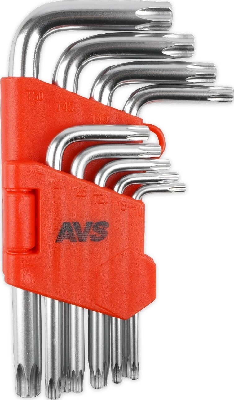 Набор ключей торцевых изогнутых TORX коротких АVS AVS TXS-9