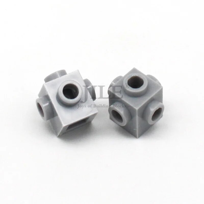 Конструктор Jile 50 шт. блоки 1x1 Серый, light grey 50pcs