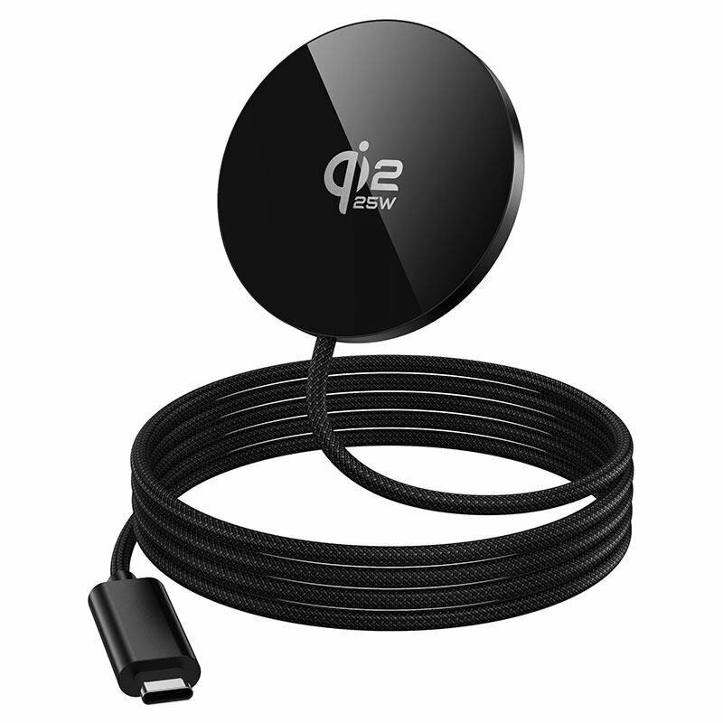 Беспроводное зарядное устройство CW63 Pro, поддержка Qi2.2, магнитное, 25 W черный