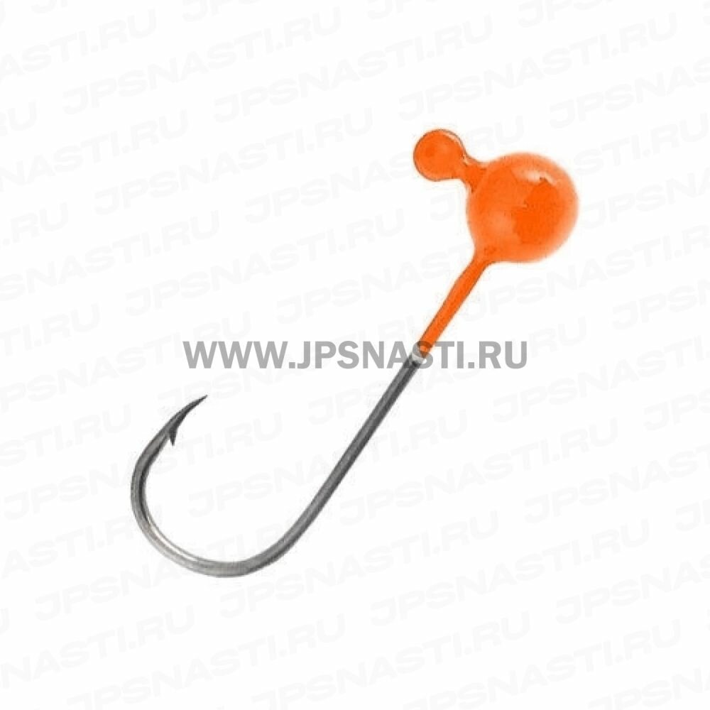 Форелевые джиг-головки дл оснащения силиконовых приманок Мормыш Шар UltraLight, 1.8 гр, #2, флуоресцентный оранжевый