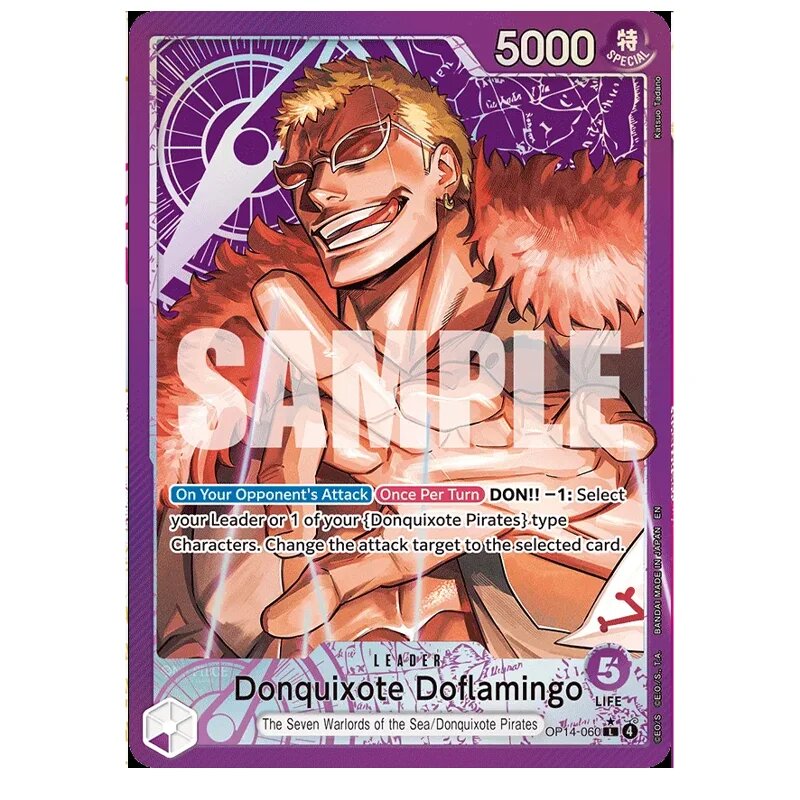 Коллекционная карта One Piece Donquixote Doflamingo EN-OP14-060